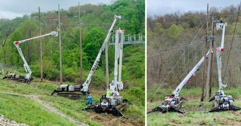 Off Road Digger Derrick Rental - Poleset Equipment
